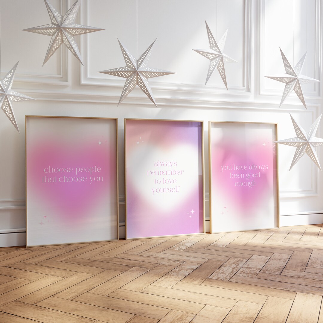 Self-love Aura Prints Heart Aura Collection Set of 3 Printable Self ...