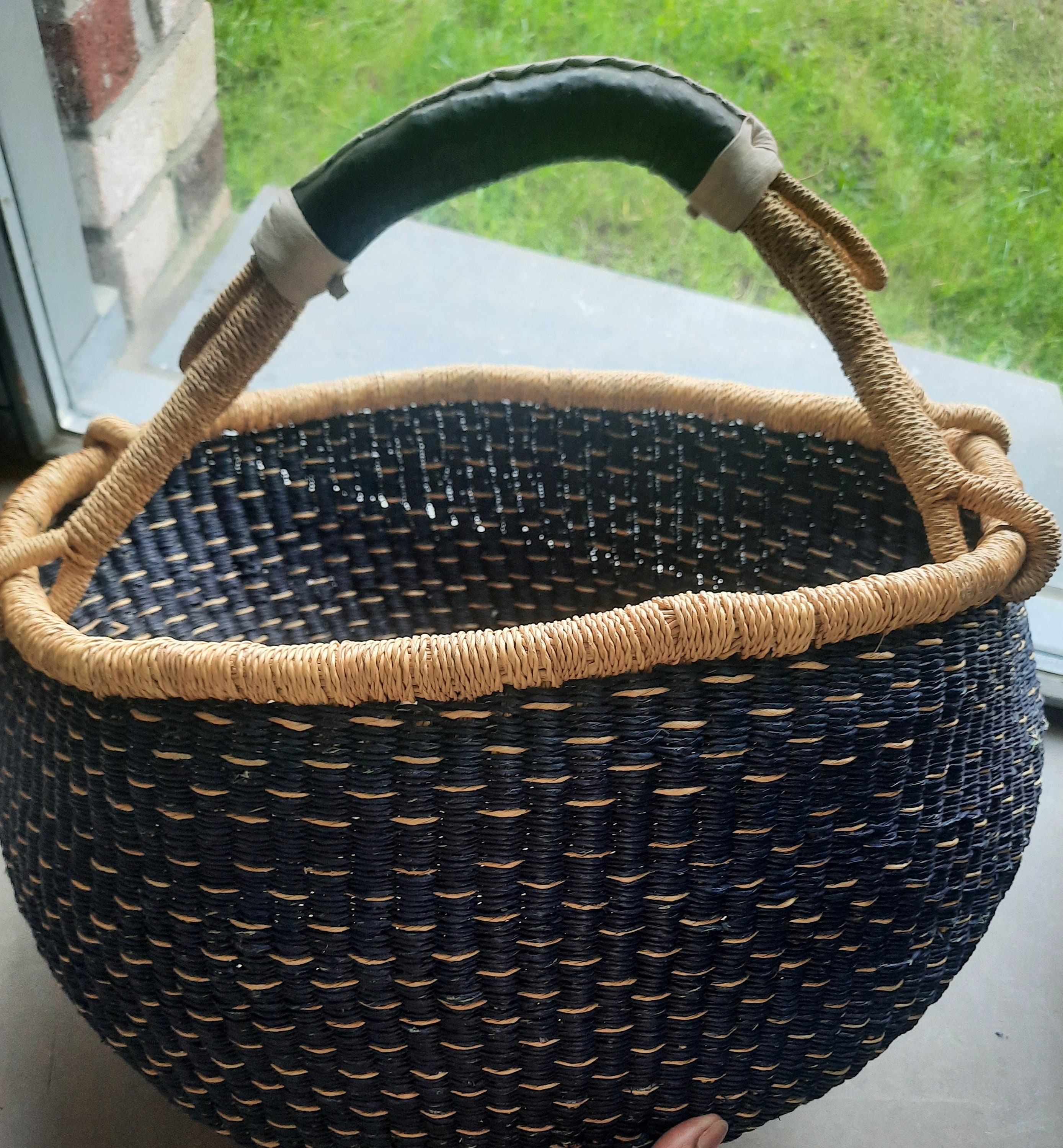 Handmade African Market Baskets-the Baskets Are Made With Elephant ...