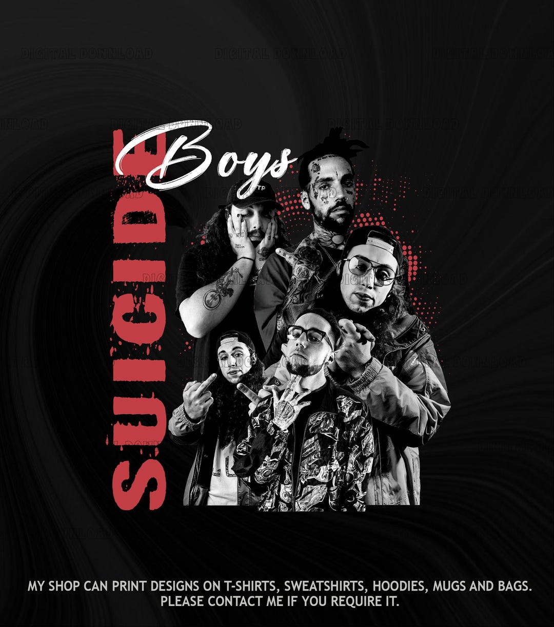 90s Vintage Suicideboys Digital, Hip Hop Style Png, Suicideboys Homemade G59 Png, Gift for ...