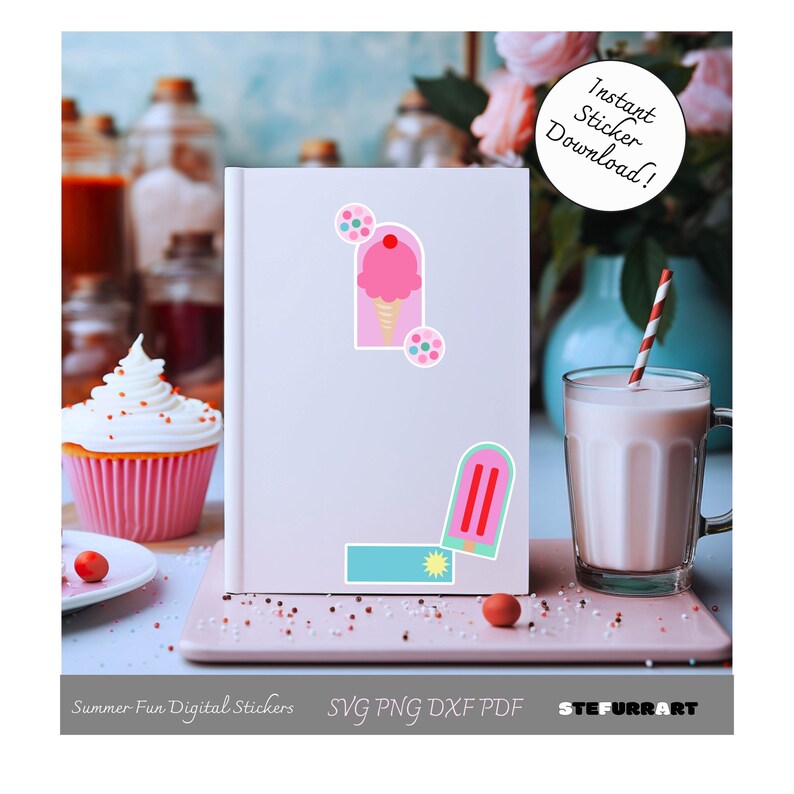 Stickers, Summer, Journal Stickers, Planner Stickers, Laptop Stickers ...