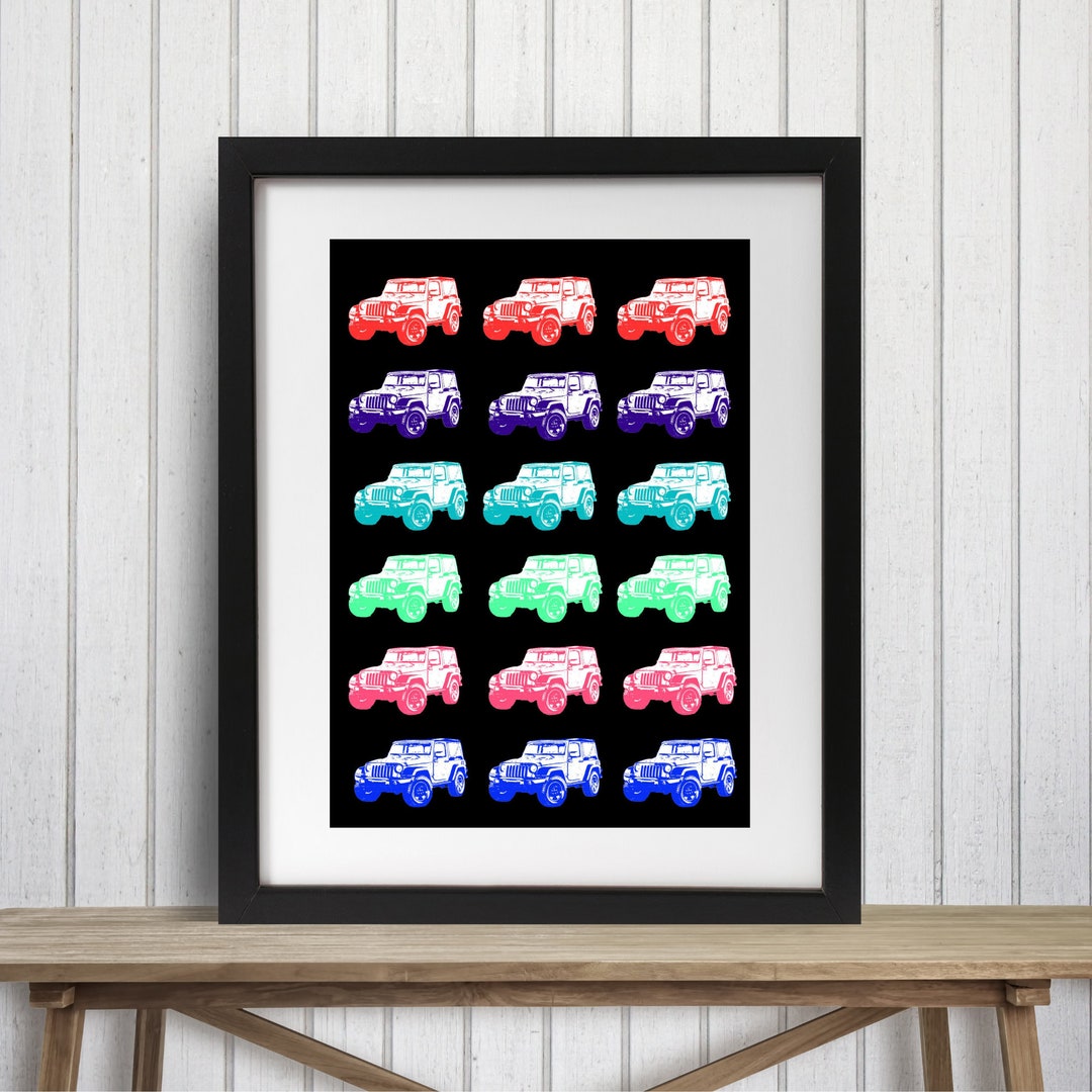 Jeep Wrangler Printable | Jeep Prints | Jeep Lover | Modern Jeep Art ...