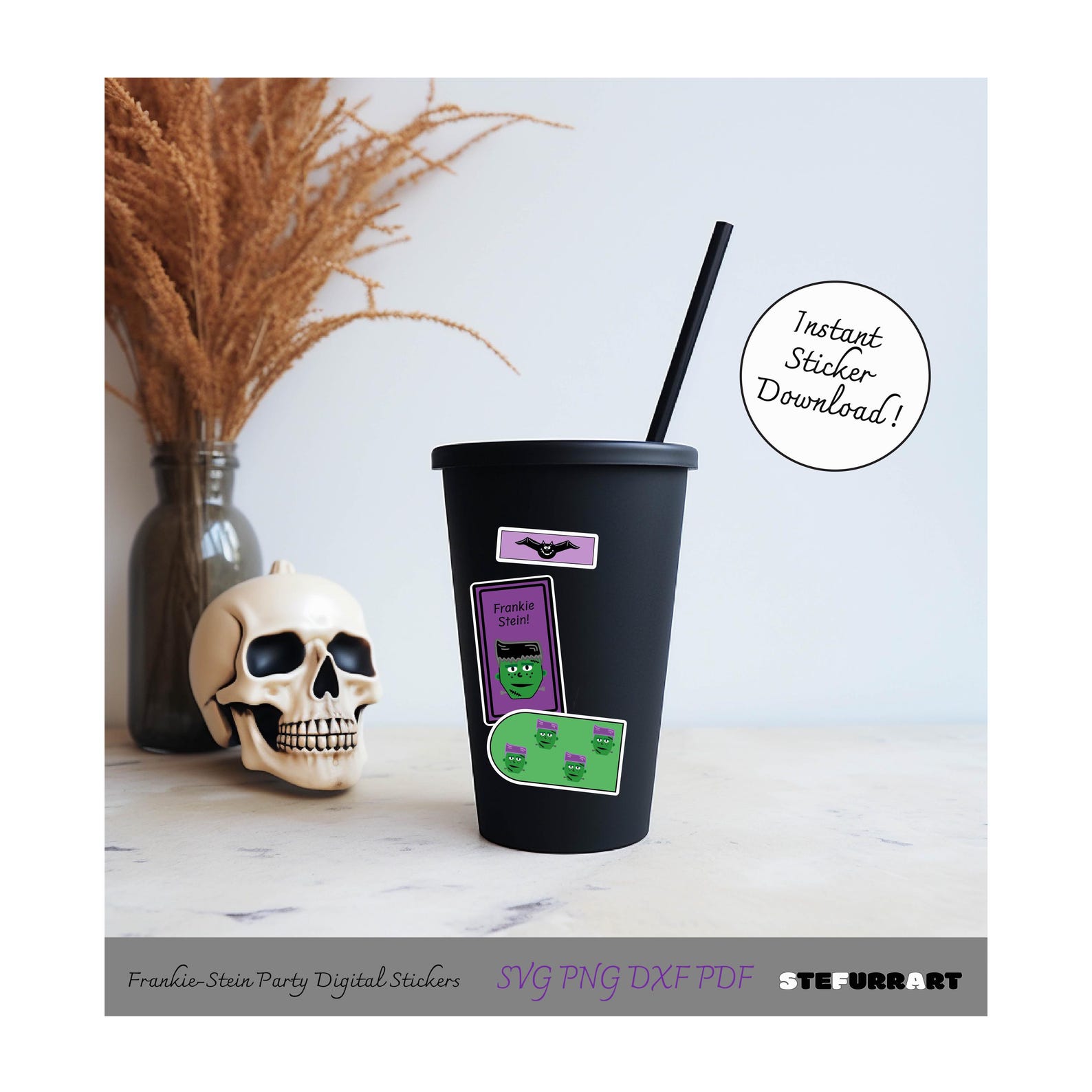 Frankenstein, Stickers, Frankenstein Svg, Halloween, Stickers ...