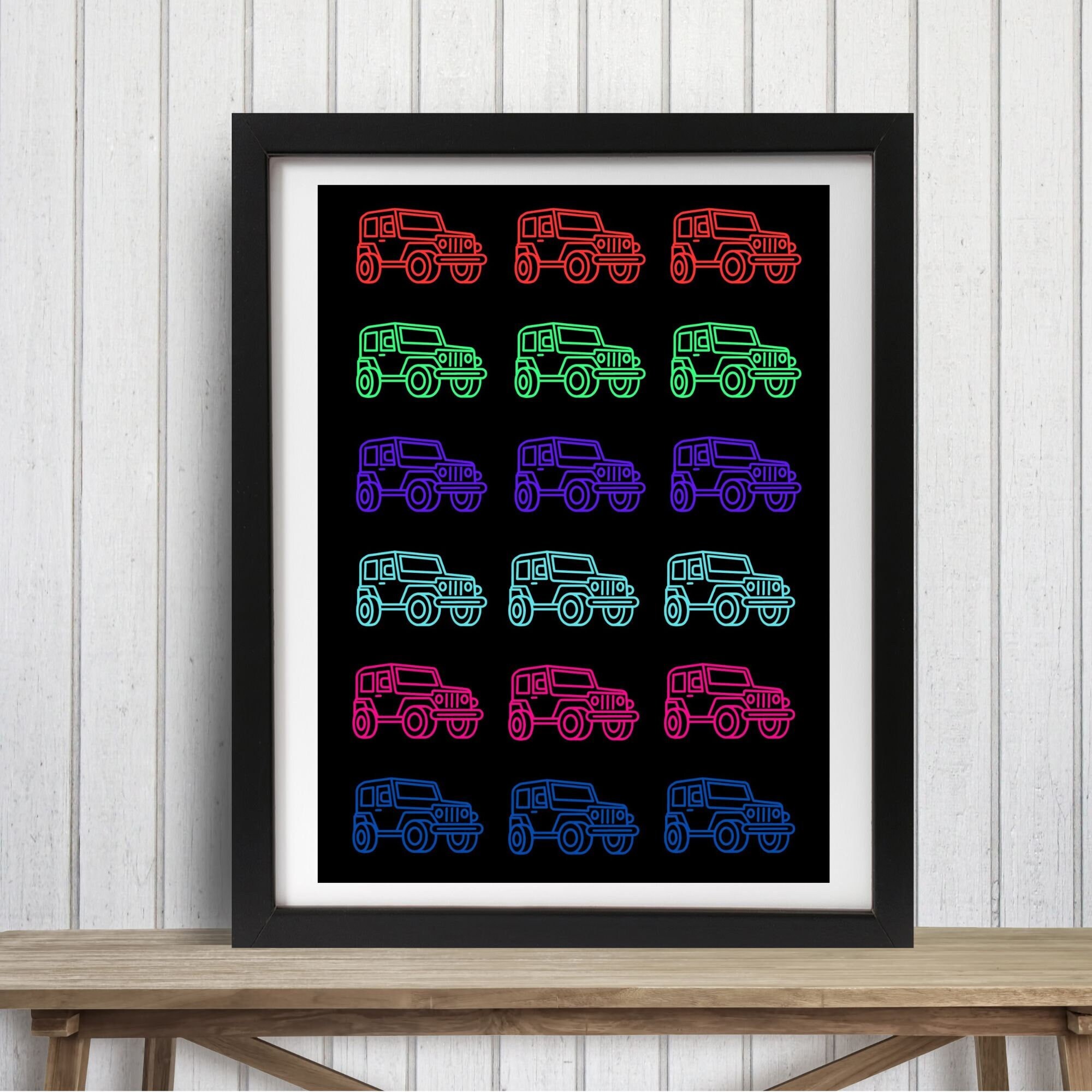 Jeep Printable | Jeep Prints | Jeep Lover | Modern Jeep Art | Fun Jeep ...