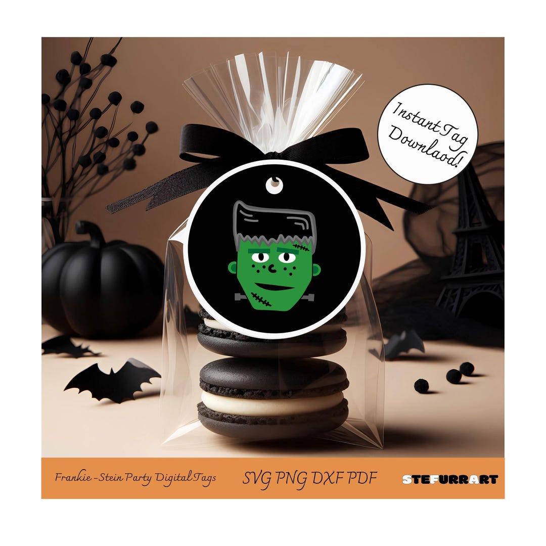Frankenstein, Frankenstein Svg, Gift Tags, Halloween Gift Tags, Gift ...