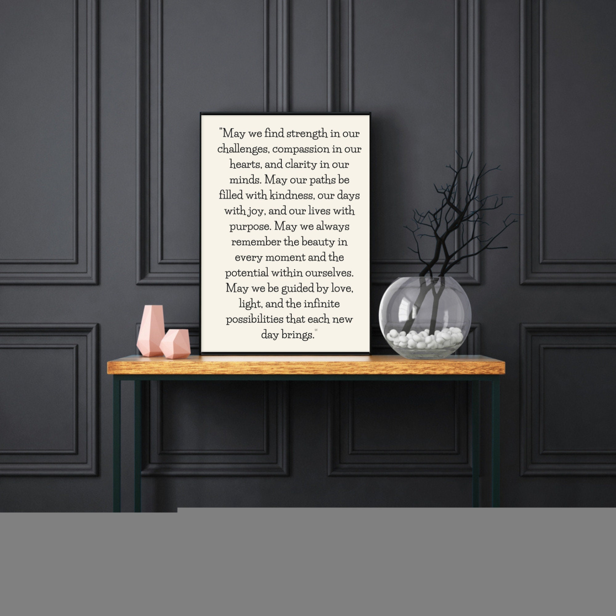 Serenity Prayer Wall Art Full Version, Minimalist Christian Print ...