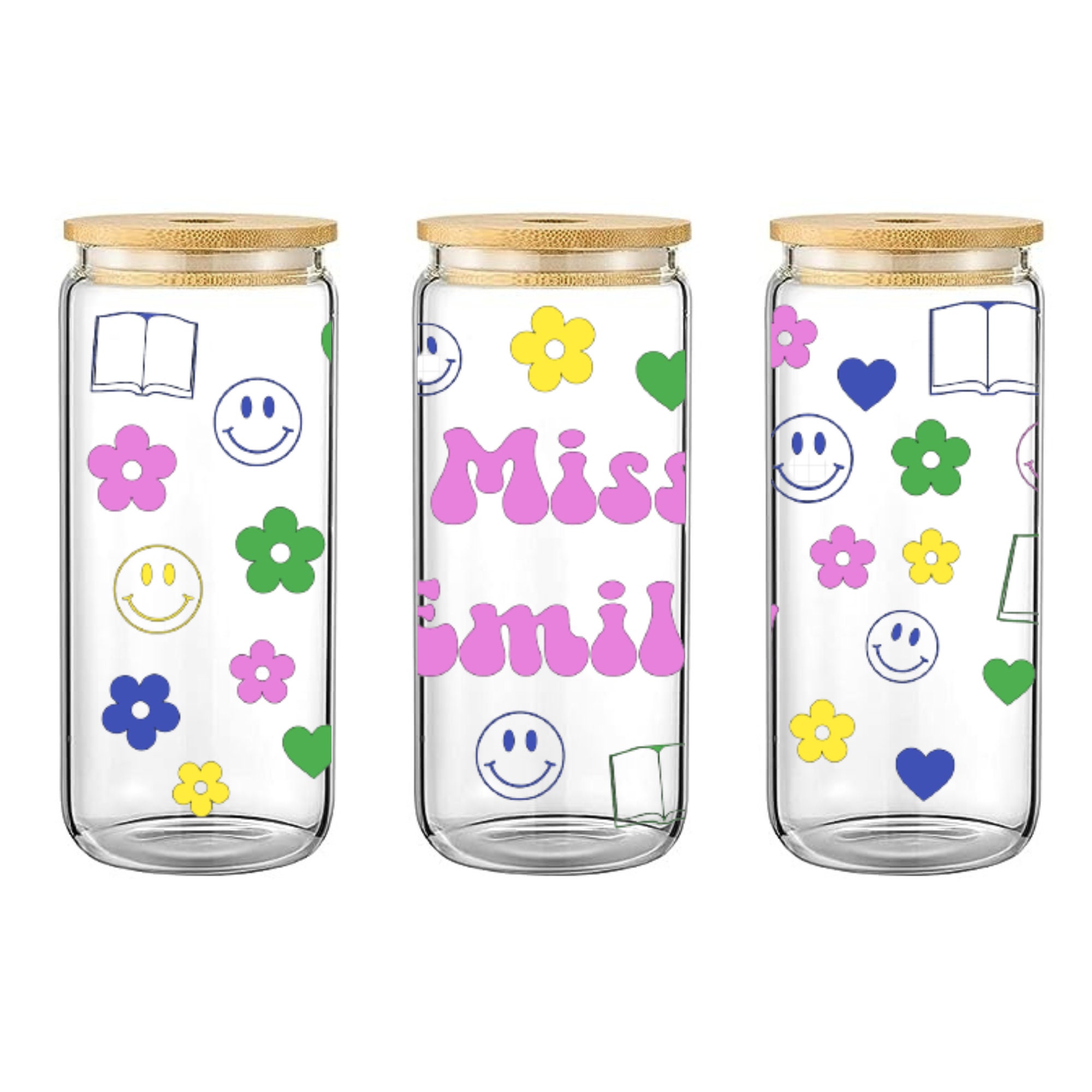 Custom Back-to-school Teacher Cup - 16oz Personalized Beer Can Glass ...