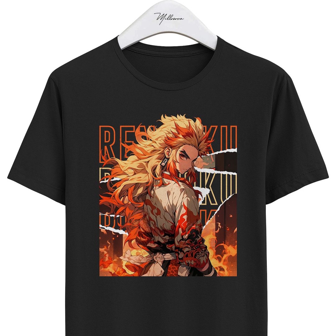 Super Hero Tshirt Design Rengoku Fan Art PNG Files Formats for - Etsy