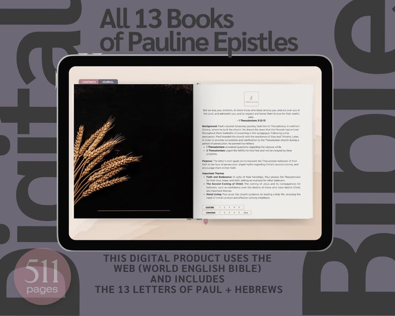 Letters of Paul Bible Study Guide | Digital SOAP Method Workbook | 13 ...
