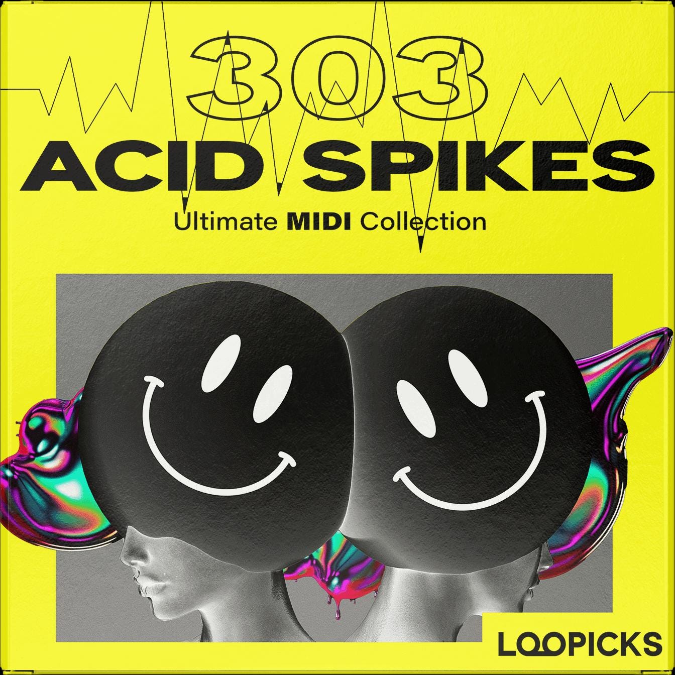 303 Acid Spikes Ultimate MIDI Collection MIDI Pack 50 Acid Bassline ...