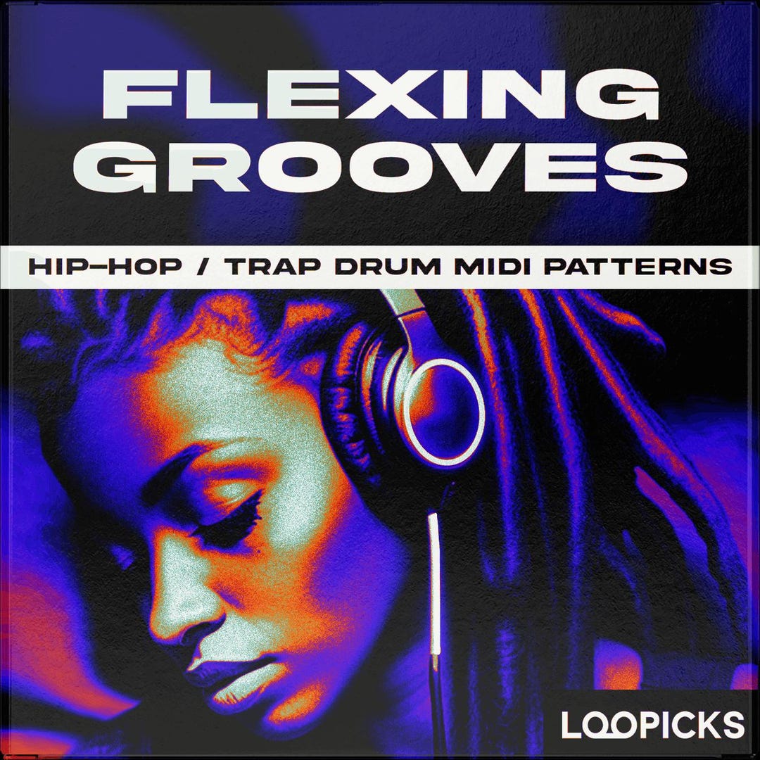 Flexing Grooves Hip-hop Trap Drums MIDI Patterns MIDI Pack 50 MIDI ...