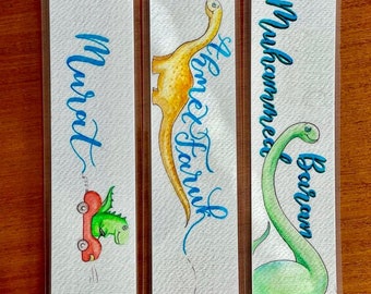 44 Printable Whimsical Cartoon Art Bookmarks for Children Size 2.5 in X ...