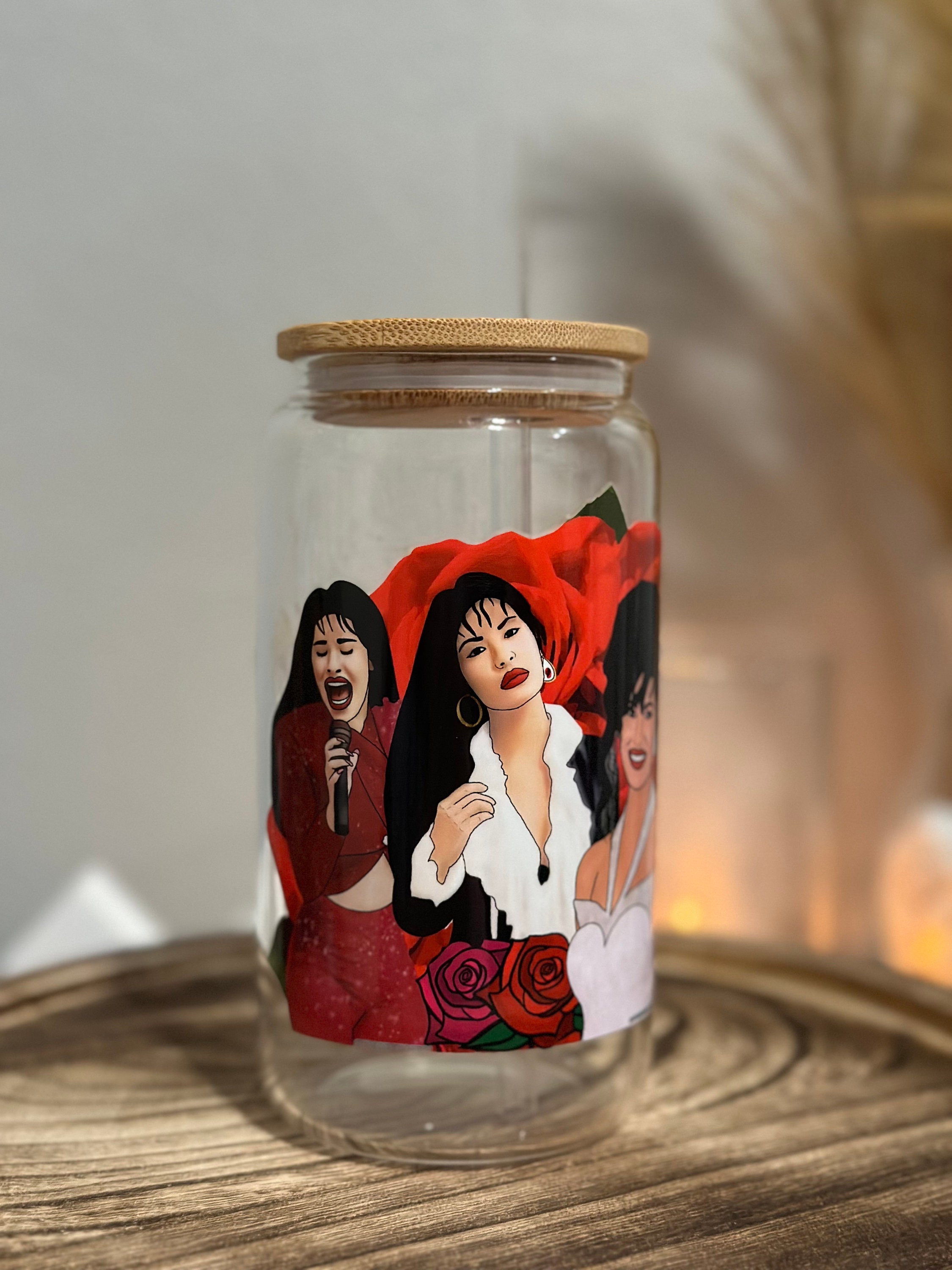 Selena Quintanilla Glass Cup Selena Cup - Etsy