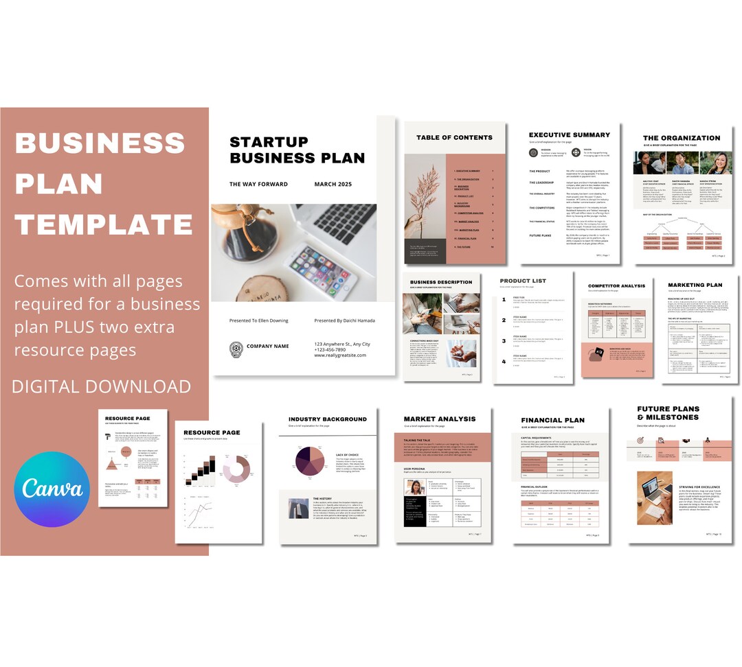 Business Plan Template - Etsy