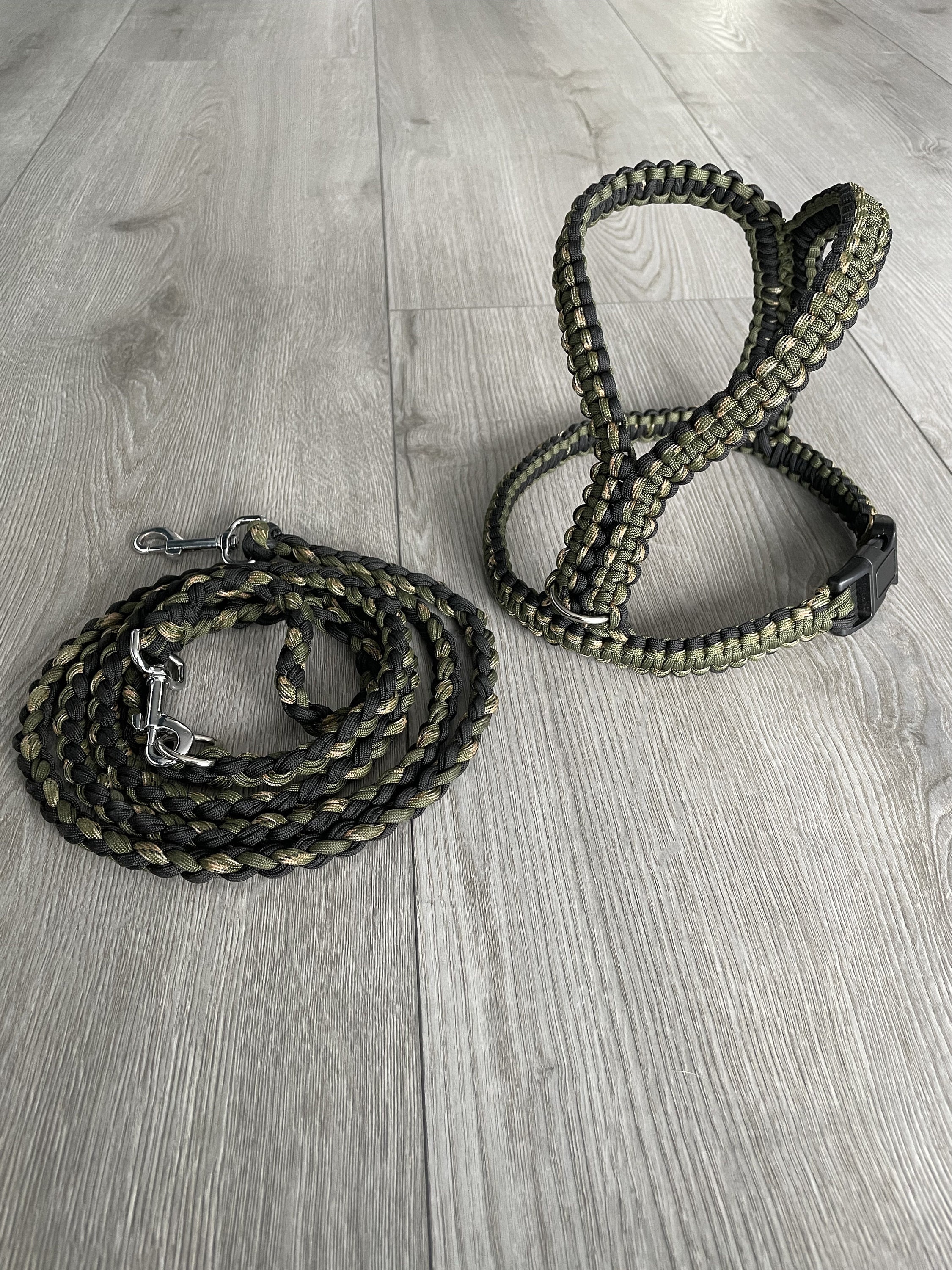 Paracord Dog Harness & Dog Leash - Etsy