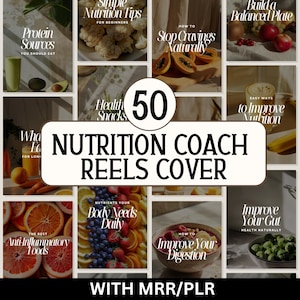 Aesthetic Instagram Reels Covers Wellness Coach, Nutrition Instagram ...