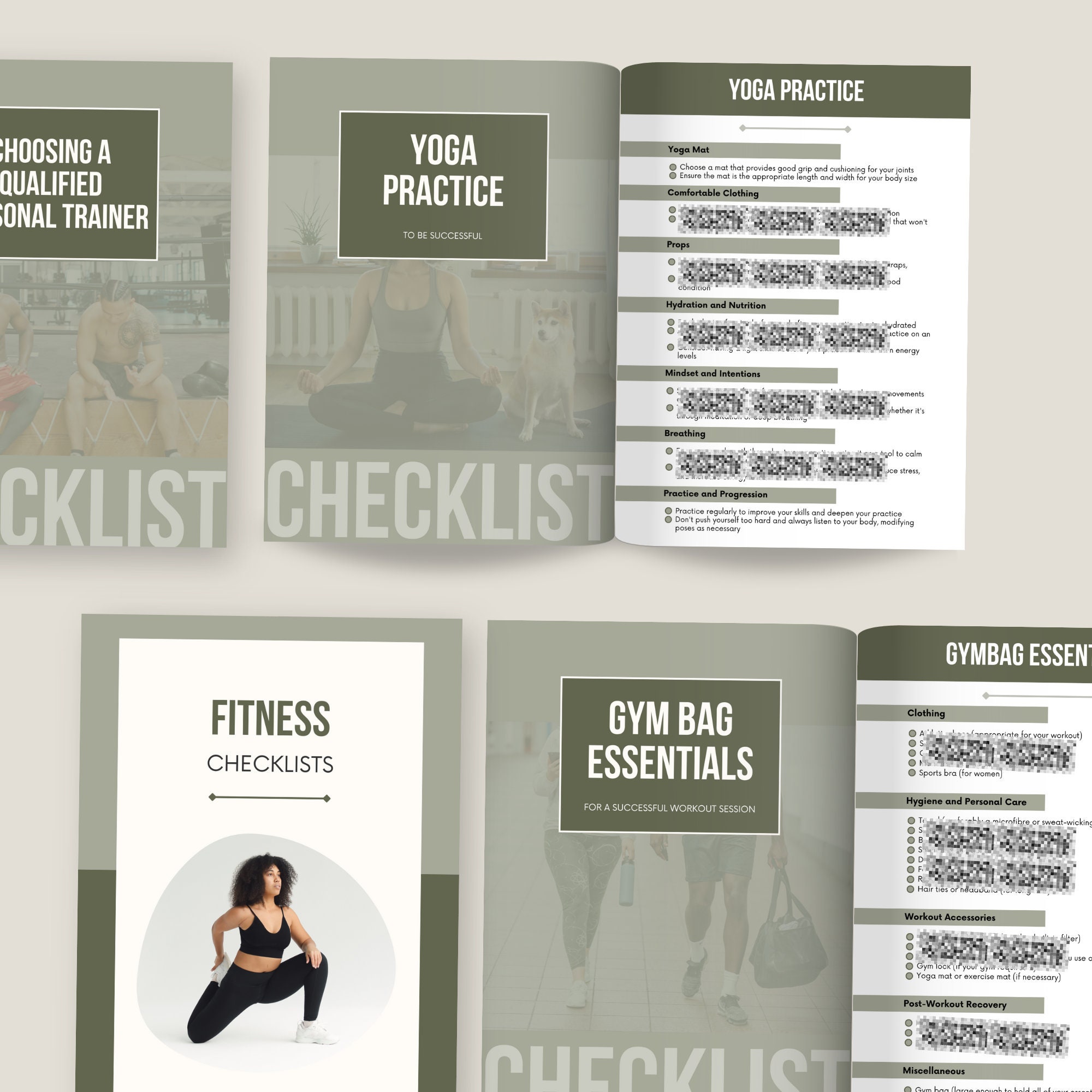 MRR Fitness Checklist, MRR Workout Checklist, Done for You Self Care ...
