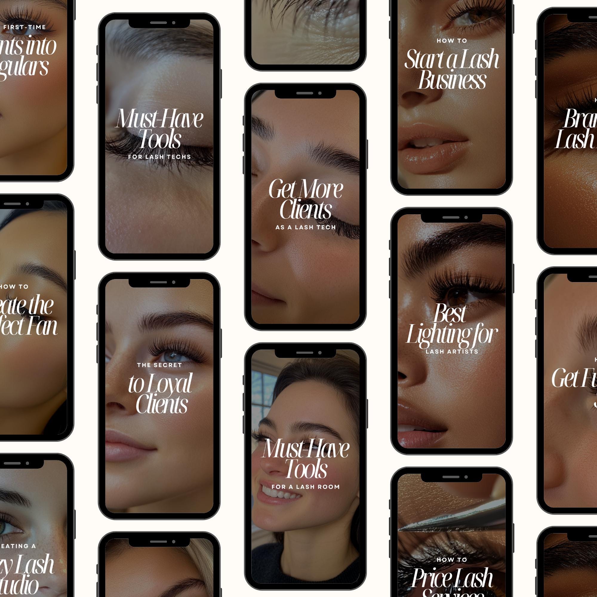 MRR Lash Technician Instagram Reels Cover, Lash Tech Canva Templates ...
