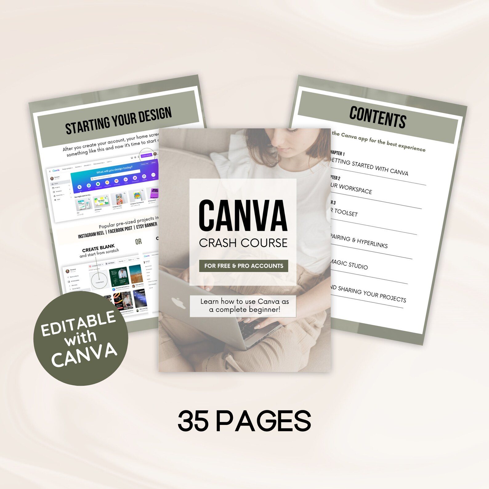Canva Crash Course, Canva for Beginners, MRR Canva Course, PLR Canva ...