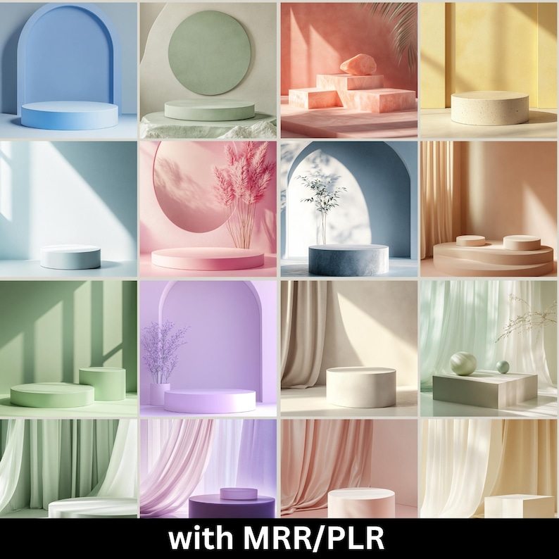 Product Mockup Pastel Theme, Skincare Product Mockup, Beauty Product ...