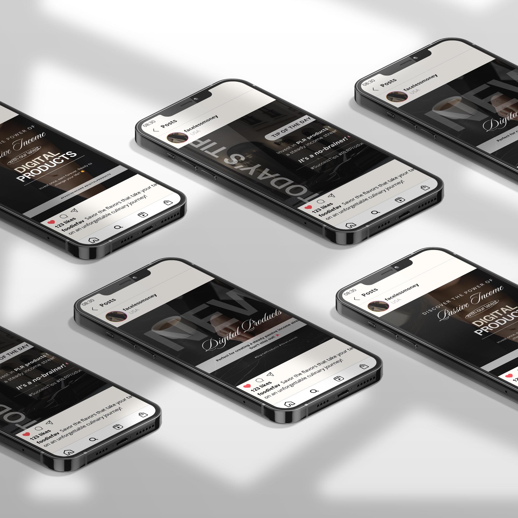 Luxury Aesthetic Faceless Marketing Instagram Post, Digital Marketing ...