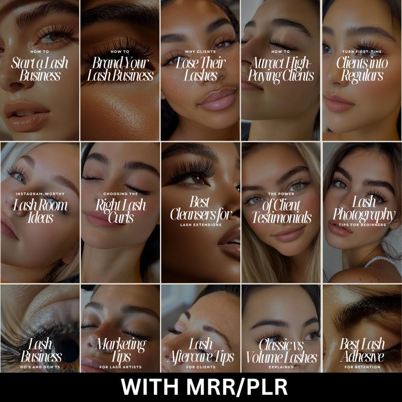 MRR Lash Technician Instagram Reels Cover, Lash Tech Canva Templates ...