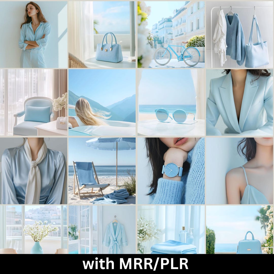 MRR Stock Photos Soft Blue Aesthetic, Sky Blue Photos, Girl Blue Images, Master Resell Rights ...