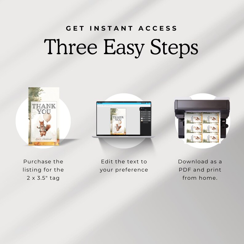 Squirrel Birthday Gift Tag, Woodland Theme Birthday, Happy Birthday Tag ...