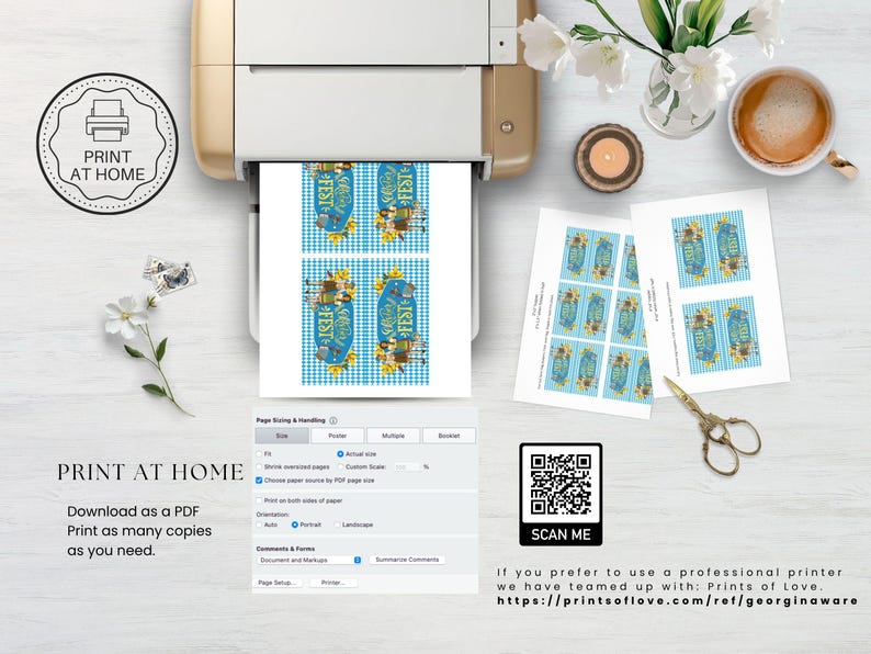 Oktoberfest Treat Bag Toppers | Oktoberfest Party Favor Tags | Bavarian ...