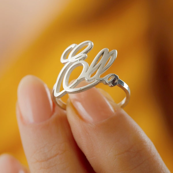 Childs Name Ring - Etsy