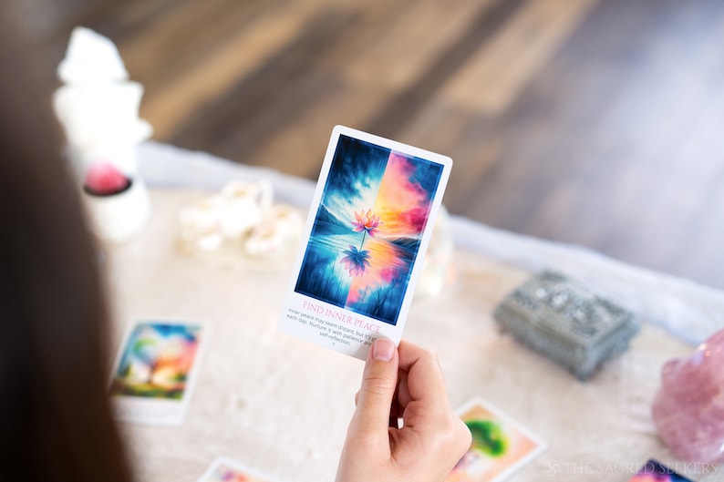 Watercolor Healing Oracle Cards - Tarot Card Deck - the Sacred Seekers ...