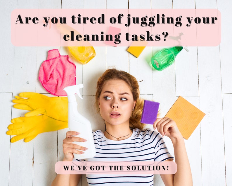 Editable Cleaning Schedule | Printable | Weekly, Monthly, Yearly ...