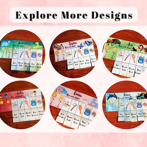 Butterfly Morning Routine Chart, Printable Folding Chore Chart for Kids ...