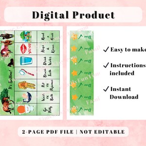 Horses Bedtime Chore Chart for Kids (standard) Printable Kids Routine ...