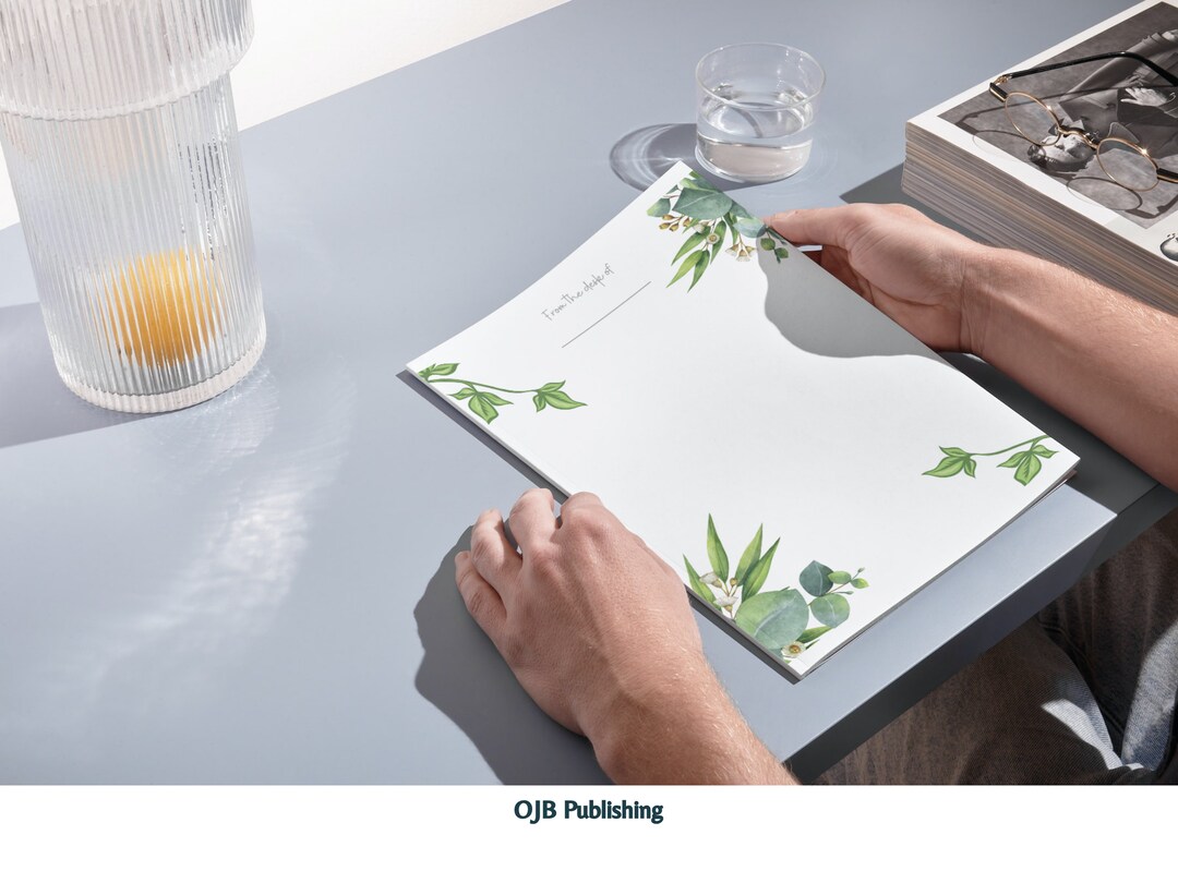 Leaf Design Letter Writing Template - Perfect for Professional and ...