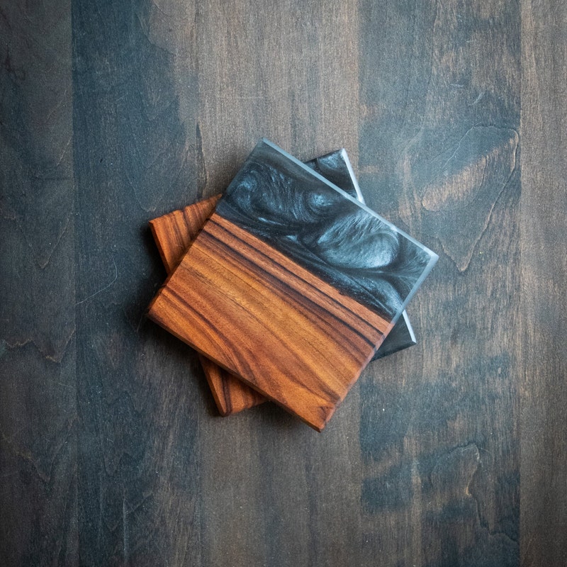 Epoxy Coasters - Etsy