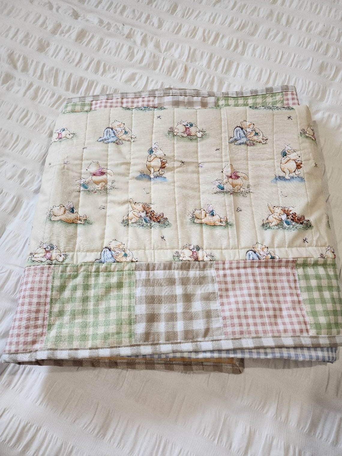 Winnie the Pooh Handmade Cot Quilt - Etsy