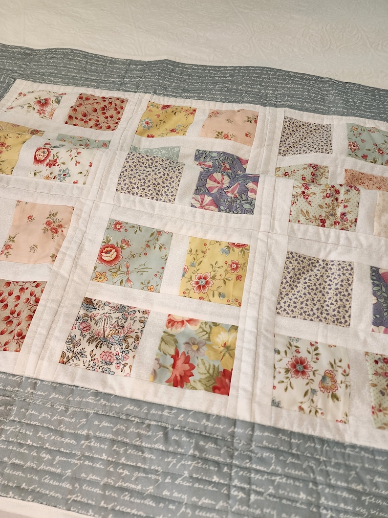 French Country Garden Handmade Quilt - Etsy