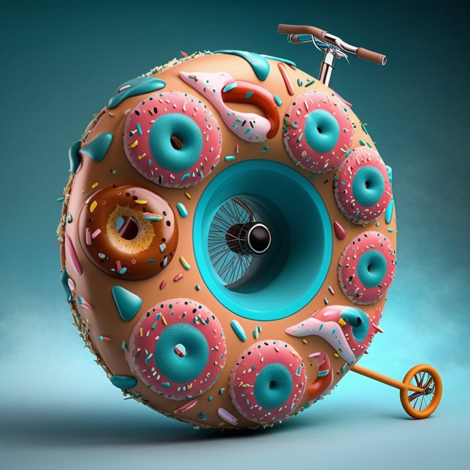 Donut Bike Delight: Explore the Sweetest Two-wheeled - Etsy