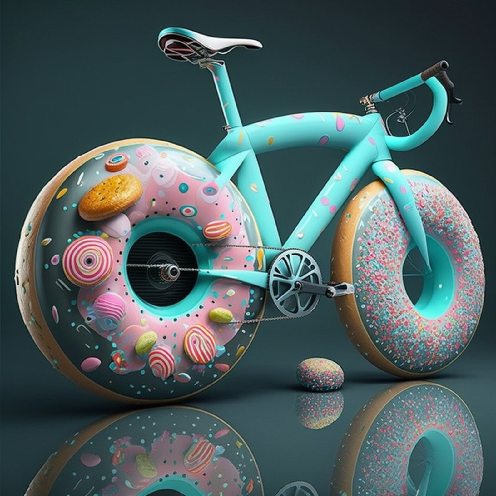 Donut Bike Delight: Explore the Sweetest Two-wheeled - Etsy