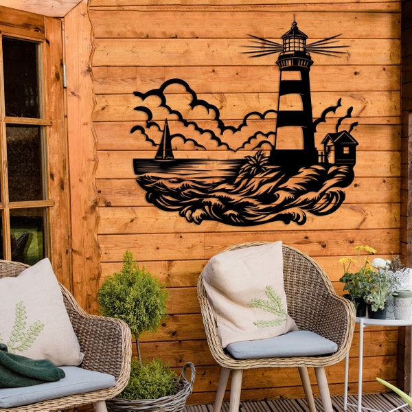 Metal Lighthouse - Etsy