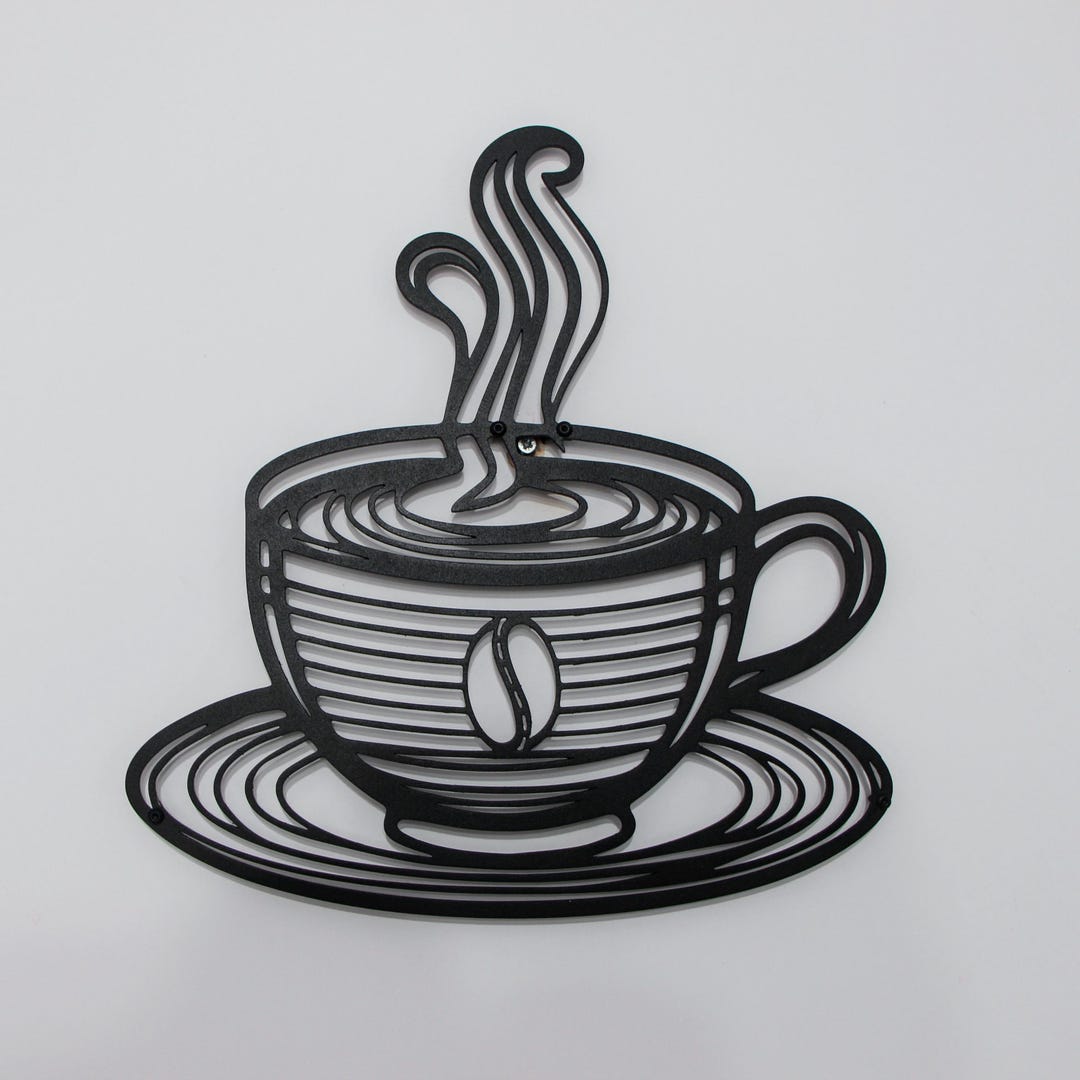 Coffee Cup Metal Sign, Metal Coffee Bar Decor, Gifts for Coffee Lover ...