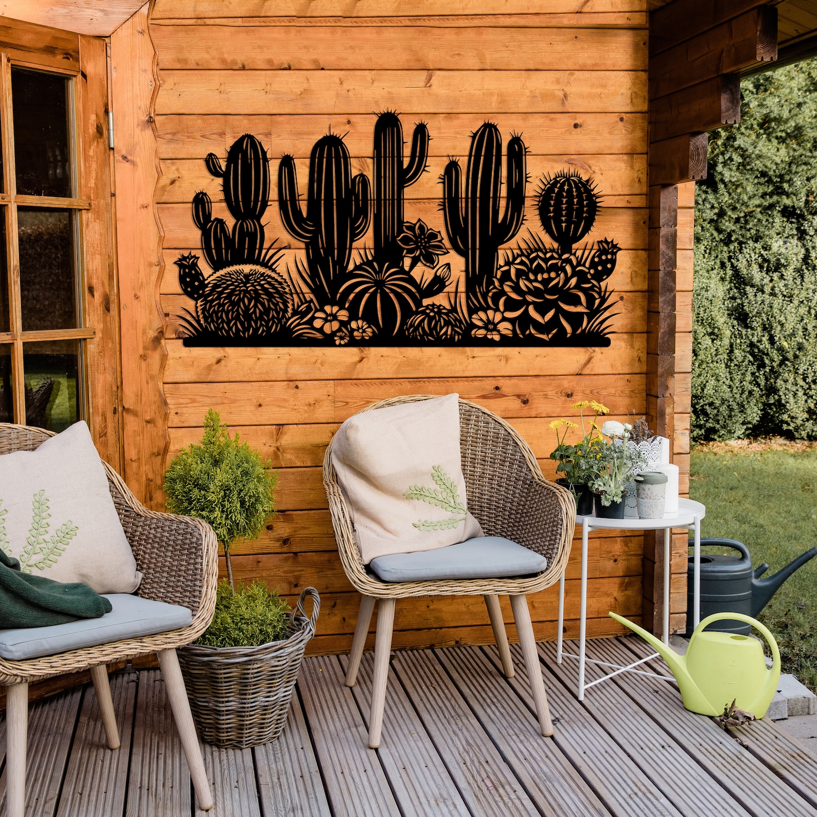 Metal Cactus Wall Decor, Rustic Country Decor, Luxury Texas Wall Art ...