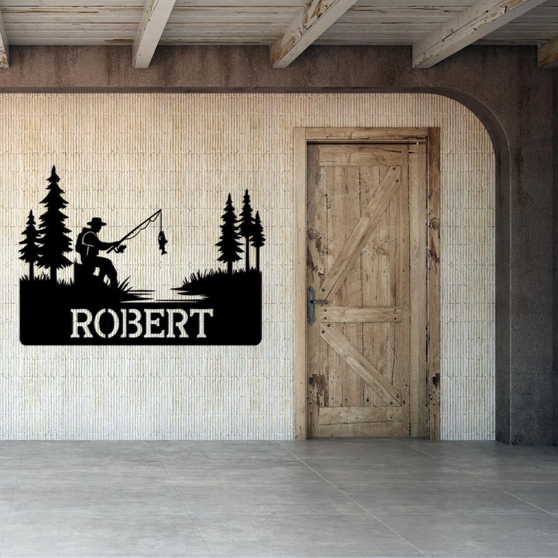 Custom Fishing Sign, Best Fishing Gifts for Men, Fishing Custom Metal ...