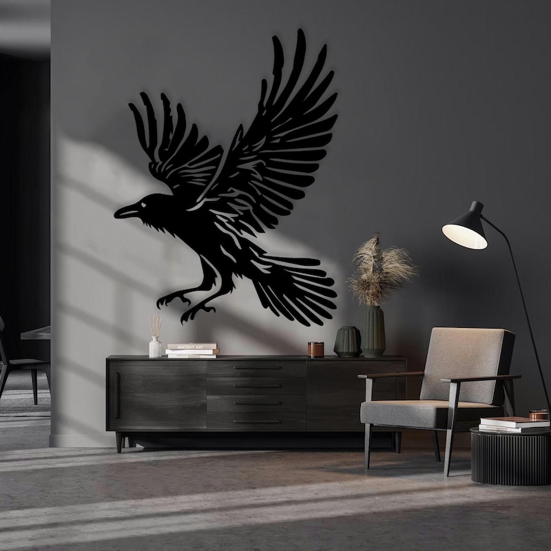 Metal Raven - Etsy