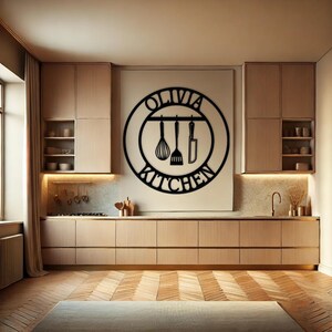 Custom Kitchen Metal Sign, Personalized Kitchen Wall Art, Best Kitchen ...