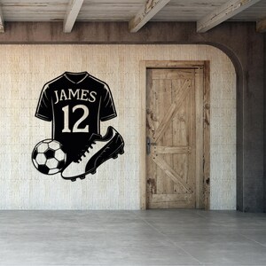 Custom Football Player Metal Sign, Personalized Soccer Sign, Custom ...