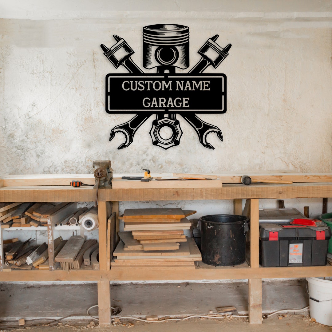 Custom Garage Sign, Personalized Garage Sign, Garage Door Decor, Best ...