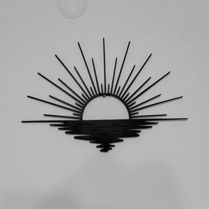 Large Sunrise Wall Art, Sunset Home Decor, Sun Metal Wall Decor for ...