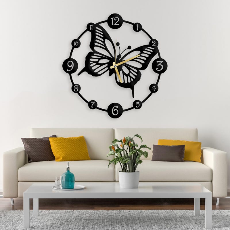 Butterfly Clock - Etsy
