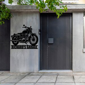 Custom Motorcycle Metal Wall Art, Custom Garage Metal Wall Decor ...